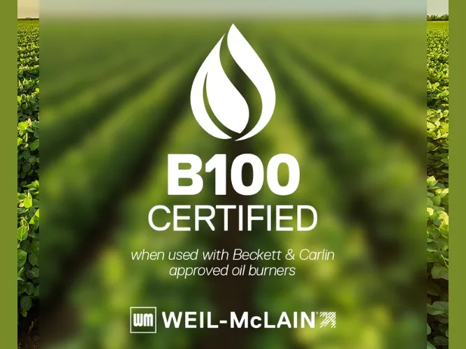 Weil-McLain Introduces B100 Compatibility for Residential Oil Boilers | phcppros